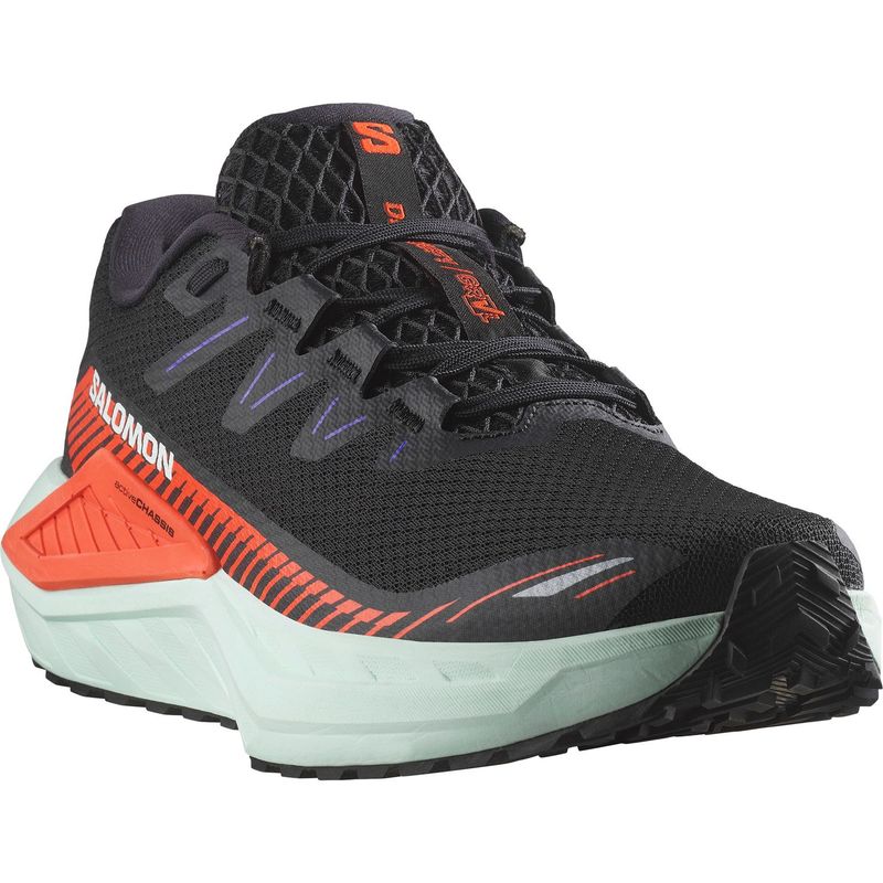 Salomon Men's DRX Defy GRVL Black/Cherry Tomato/Bay fra - Rask levering